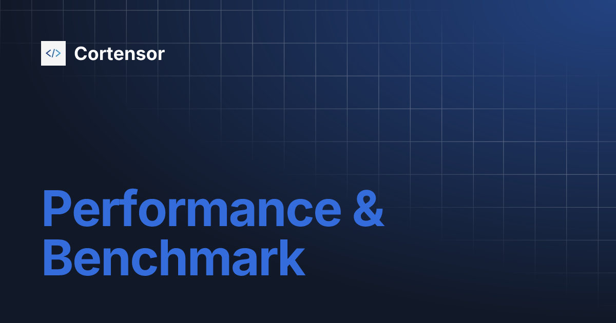 Performance & Benchmark | Cortensor