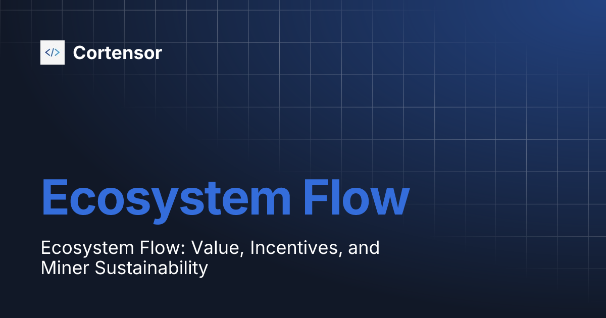 Ecosystem Flow | Cortensor